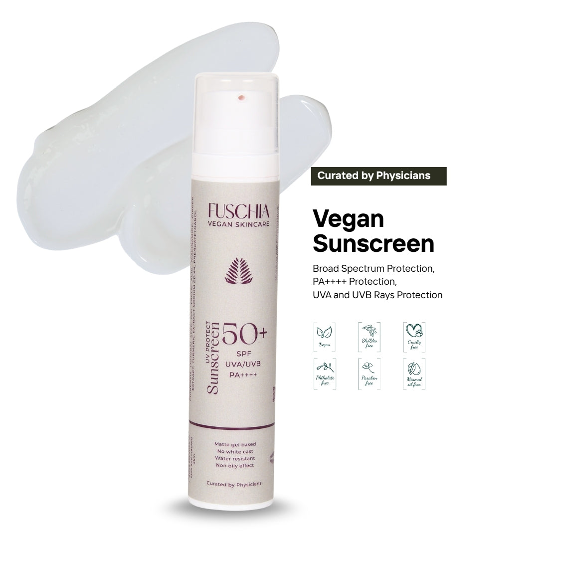 Vegan Sunscreen SPF 50+ – Fuschia